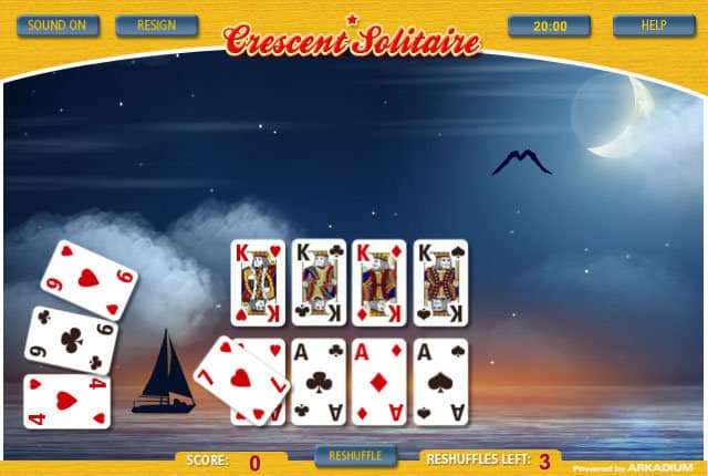 Crescent Solitaire - Juego Online Gratis | MisJuegos