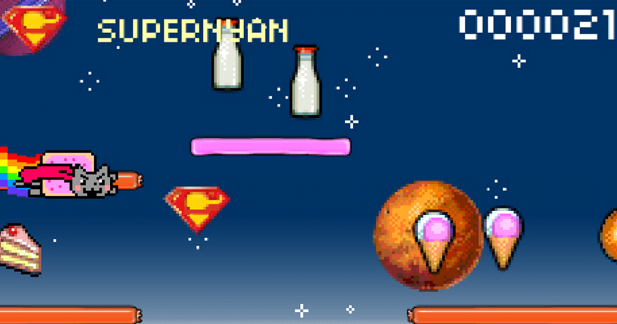Nyan Cat: Lost in Space - Juego Online Gratis | MisJuegos
