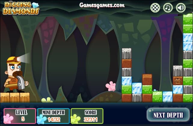 Digging Diamonds - Juego Online Gratis | MisJuegos