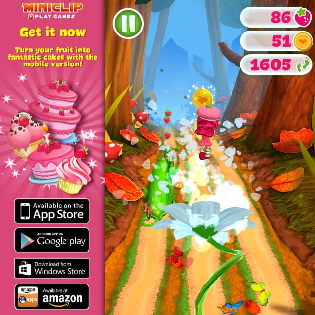 Strawberry Shortcake: Berry Rush - Juego Online Gratis | MisJuegos
